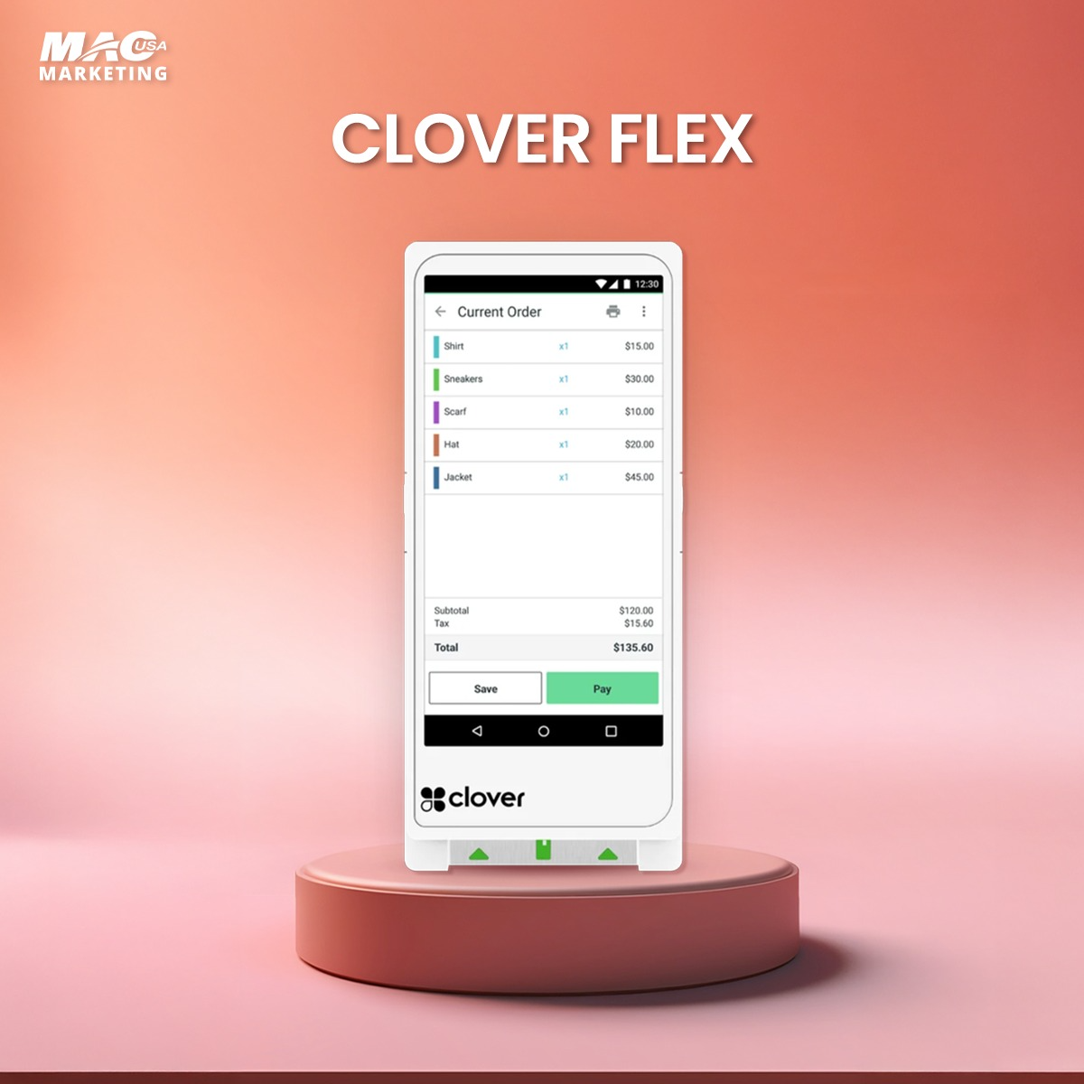 Card Reader Terminal- Clover Flex - Clover Flex | Nailzy.com - One app ...